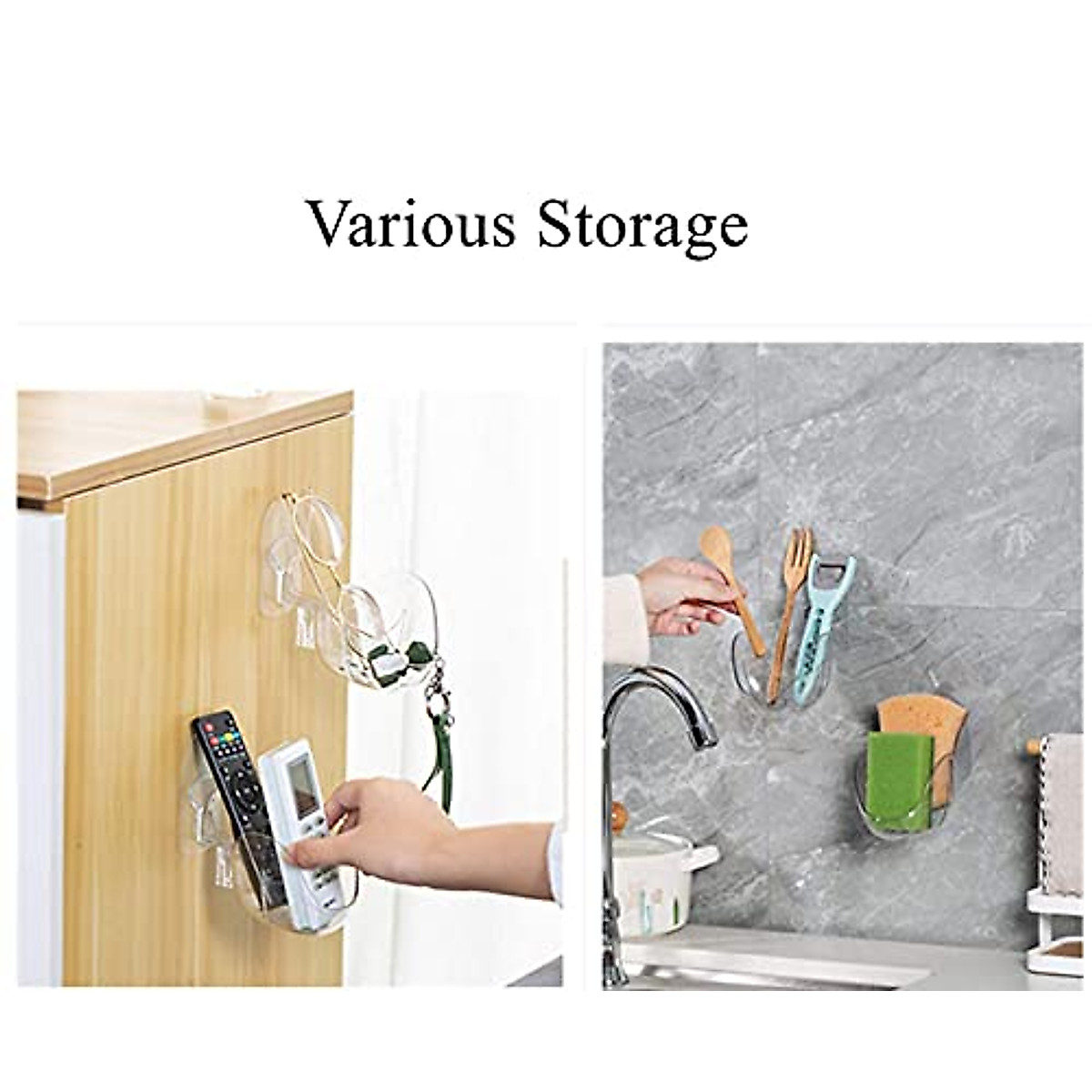 Multifunction Acrylic Small Makeup Organizer Storage for Vanity – Silicone Beauty Blender Makeup Sponge Holder Wall Mounted for Bathroom, Clear Makeup Brush Drying Rack Holder- 2 Slots