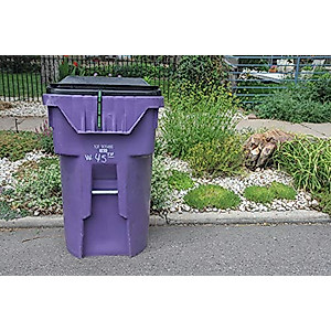 Bin Buddy - Garbage/Trash Can Strap Prevents Wind from Scattering Trash/Recycling - Automatically releases for Trash Truck - 2 pack