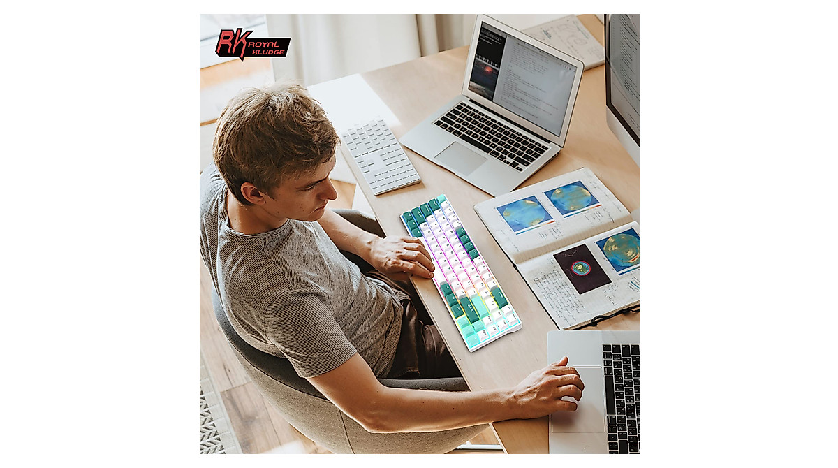 RK ROYAL KLUDGE 70% Mechanical Keyboard - RK71 Wireless Gaming Keyboard ...