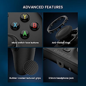 GameSir G7 HE Wired Xbox Controller, Officially Licensed Controller for Xbox Series X|S, Xbox One, Windows 10|11, PC, Video Game Controller with Hall Effect Sticks (Black)