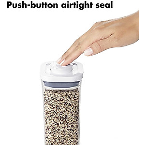 OXO Good Grips POP Container - Airtight Food Storage - 0.4 Qt Square (Set of 4) for Dried Herbs and More