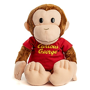 KIDS PREFERRED Curious George Press and Play Stuffed Animal with Music and Light, 12 Inches