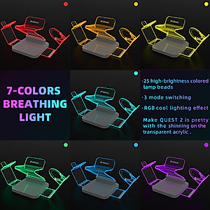 HiBloks Charging Station for Oculus Quest 2 & HiBloks Cooling Fan Face Cover for Meta/Oculus Quest 2 Accessories