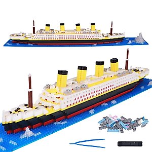 YAOYU Micro Mini Titanic Model Building Block Set, with 1860Pcs 3D Puzzle Sets DIY Educational Block Toys, Gift for Kids and Adults