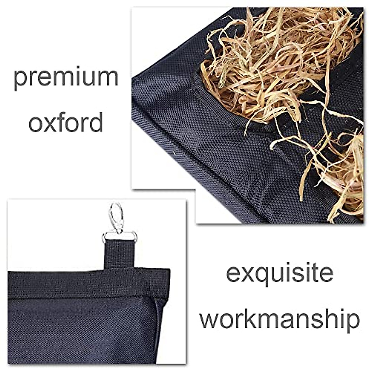 Rabbit Hay Feeder Bag Small Animal Hanging Feeder Sack Oxford Cloth Fabric Guinea Pig Hay Feeder for Rabbit, Guinea, Chinchilla