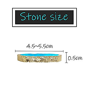 HUAGASION Crystal Phone Grip Holder - Gemstone Natural Stone Crystal Phone Grip for iPhone - Phone Grip Holder for Cell Phone and Tablets (Blue)