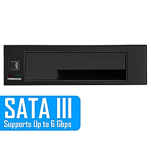 Kingwin Universal Hot Swap Mobile Rack For 2.5” or 3.5” SSD/HDD, Internal Tray-Less SATA Hard Drive Backplane Enclosure, Support SATA I/II/III & SAS I/II 6Gbps and [Optimized for 2.5” or 3.5” SSD/HDD]