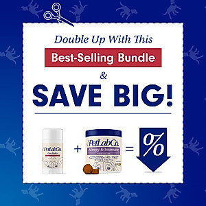 PetLab Co – Paw Bundle: Specialized Dog Probiotic to Support with Occasional Allergies & Healthy Gut Microbiome 30 Count & Dog Paw Balm to Support Occasionally Dry Paws 2.4 Ounces