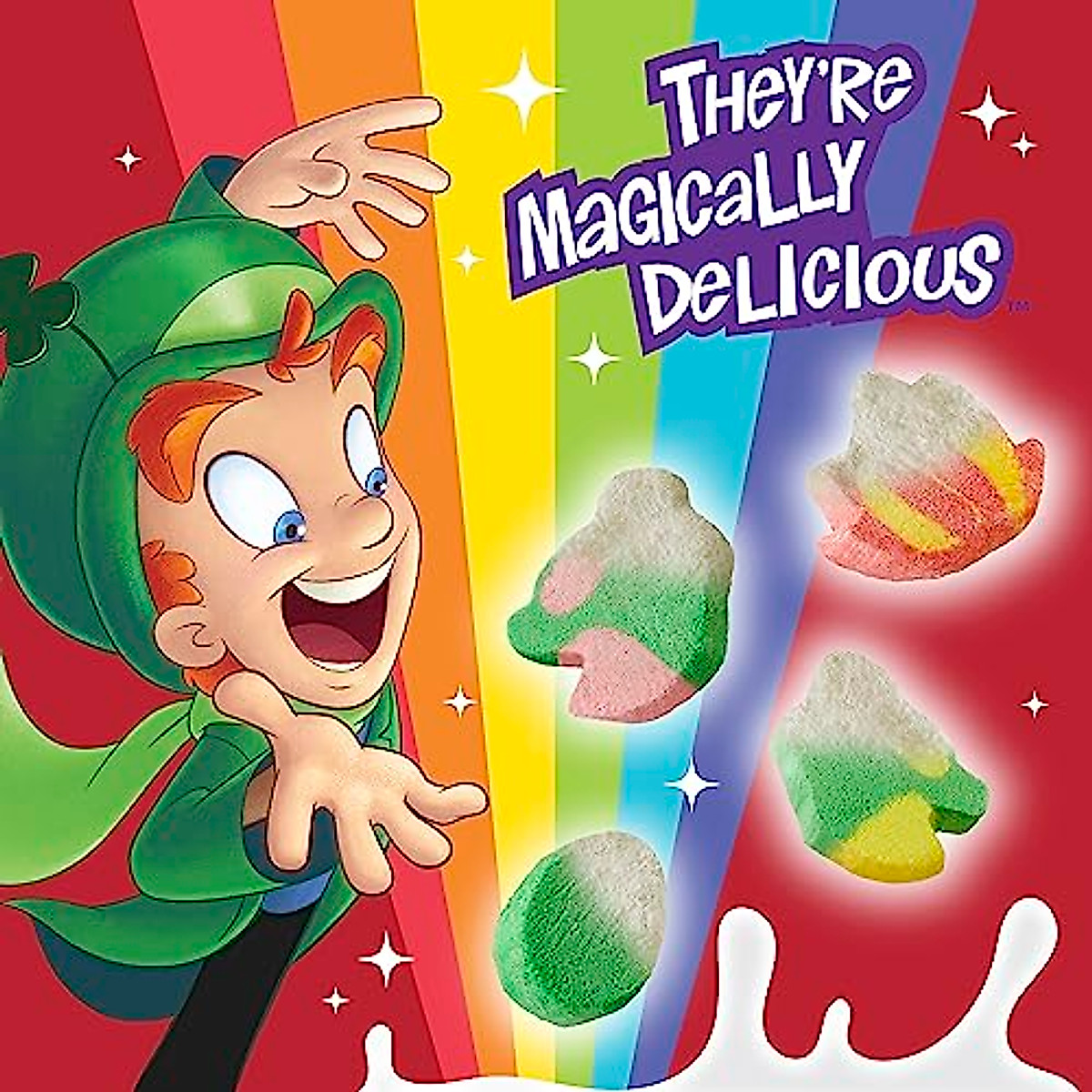 Lucky Charms Gluten Free Cereal with Marshmallows, Kids Breakfast Cereal with Whole Grain Oats, 10.5 OZ