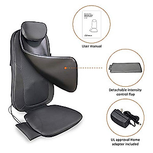 Snailax Back Massager with Heat, Shiatsu Massage Chair Pad for Back Pain, Rolling Kneading Massage Seat Cushion, Gifts for Women/Men, Stress Relax at Home Office