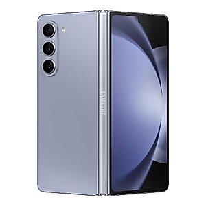 SAMSUNG Galaxy Z Fold 5 Cell Phone, Factory Unlocked Android Smartphone, 512GB, Big 7.6” Screen for Streaming, Gaming, Dual App View, One-Hand Control, Hands-Free Use, US Version, 2023, Icy Blue