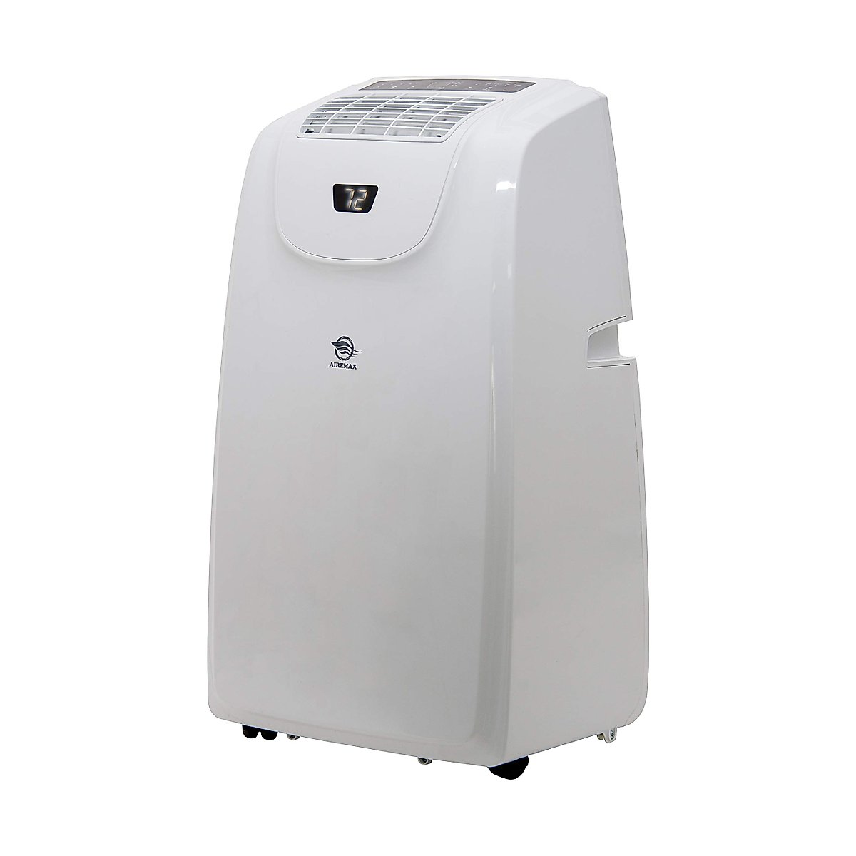 AireMax Portable Air Conditioner and Heater with Remote Control | For Rooms up to 500 Sq.Ft. | 24H Timer | Auto Restart | Wheels | LED Display | 4 Modes | White | APE514H