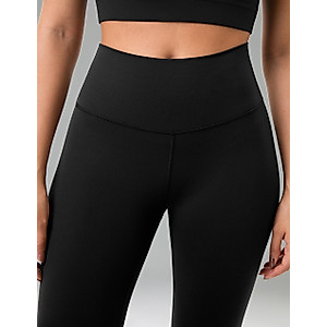 Colorfulkoala Women's Dreamlux High Waisted Workout Leggings 28" Inseam Full Length Yoga Pants (XL, Black)