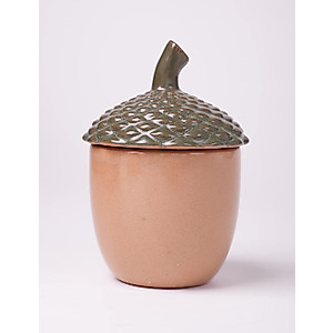 NENBOLEC 3pcs Cookie Jar Candy Dish Snack Tray Pinecone Gifts Sculpture Modern Decor Statue Table Centerpiece Crafts Ceramic Figurine Arts 4.7 inch