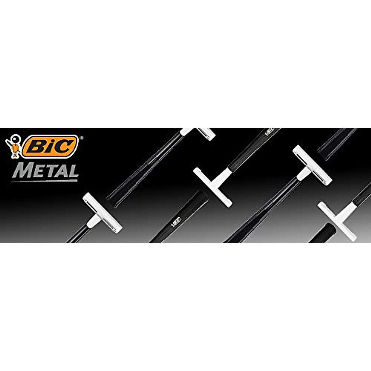 BIC Bic metal men's disposable shaving razors, single blade, 30 count (6 packs of 5 razors), 30 Count