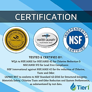 Tier1 PureSource2 Refrigerator Water Filter 2-pk | Replacement for WF2CB, NGFC 2000, 1004-42-FA, 469911, 469916, FC100, EWF2CBPA, Fridge Filter