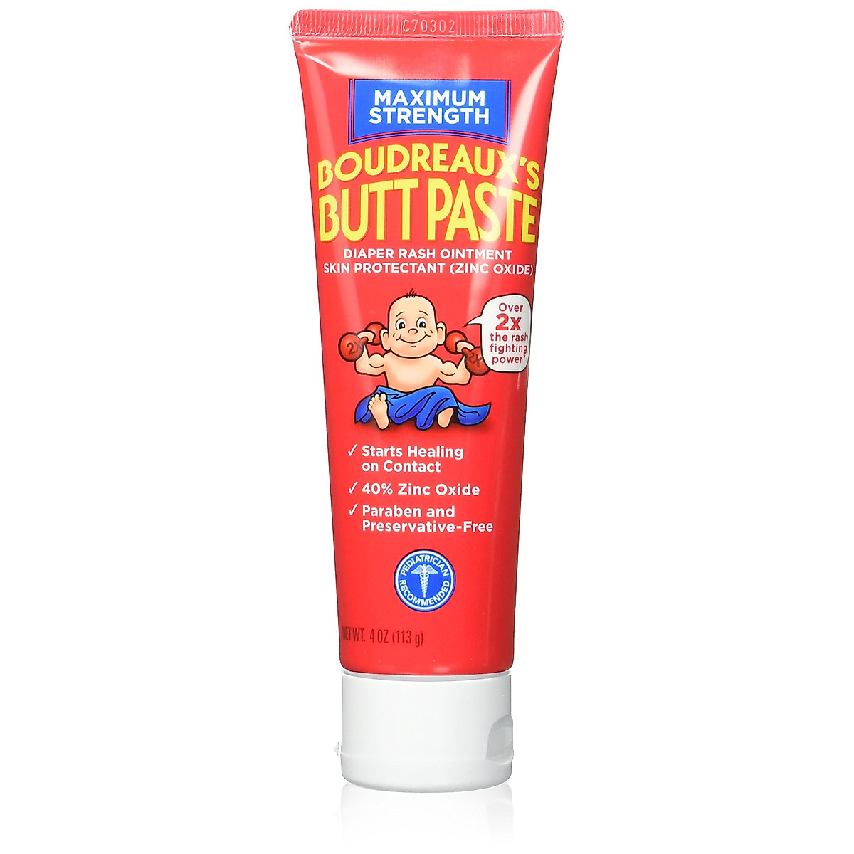 Boudreauxs Maximum Strength Butt Paste - 4 Oz (Pack of 2)