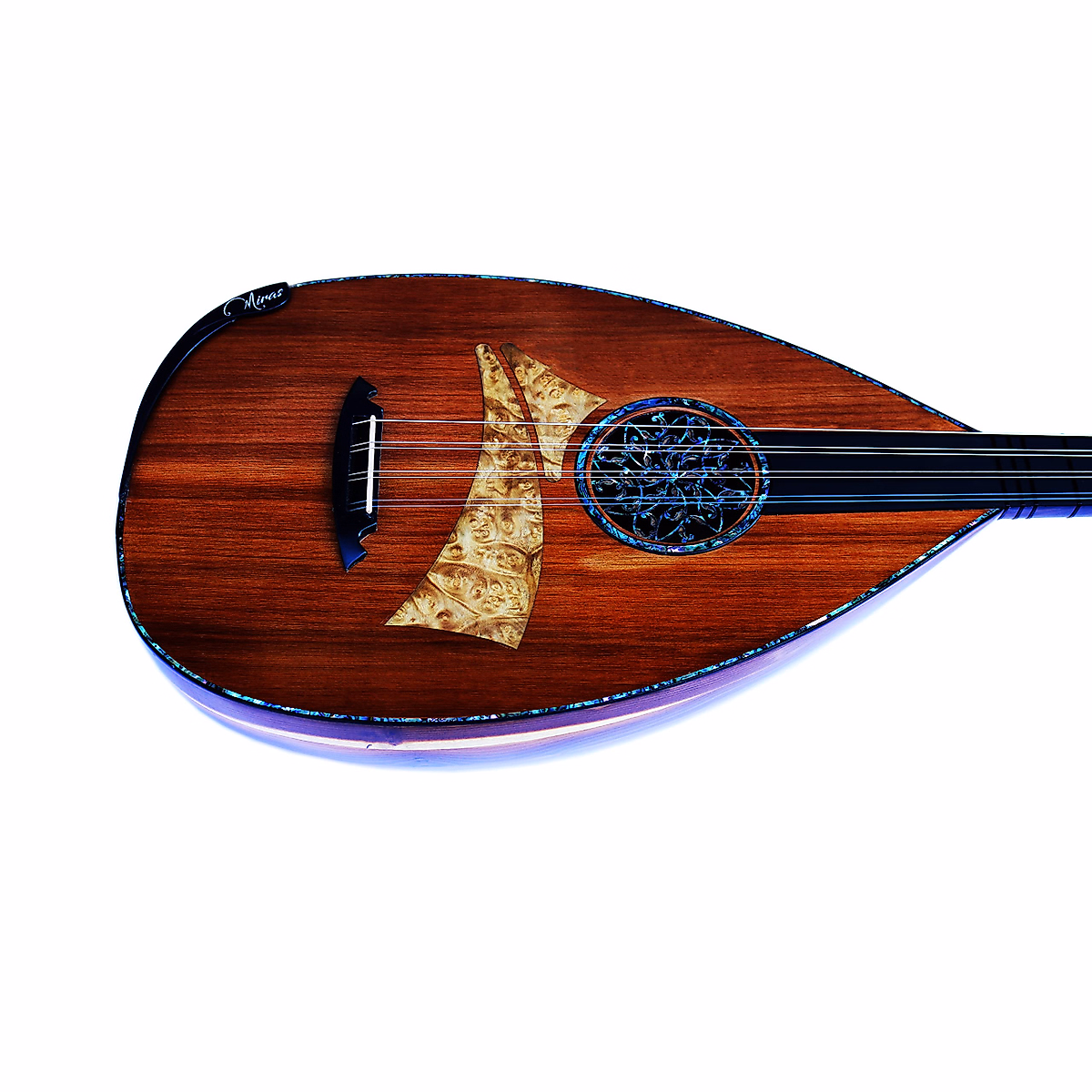 Special Turkish Louta Lute Lavta String Musical Instrument MUL-6 By Miras Lute