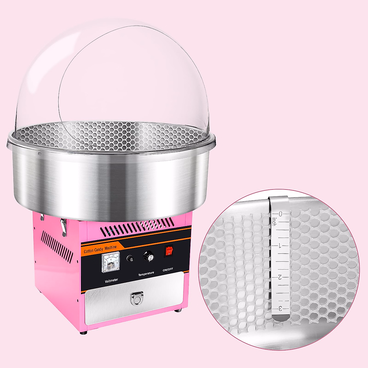 LIANQIAN Sets Cotton Candy Machine Mesh and Clip Stabilizer Kit for Candy Floss Maker Machine