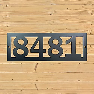 Custom House Numbers, Outdoor Metal Address Sign, Modern House Number Plaque, Personalized Horizontal or Vertical Address Numbers, Made in USA