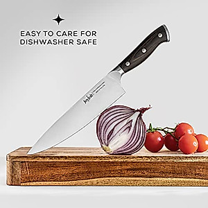 JoyJolt 8” Chef Knife, High Carbon x50 German Steel Kitchen Knife – Magnetic Gift Box.