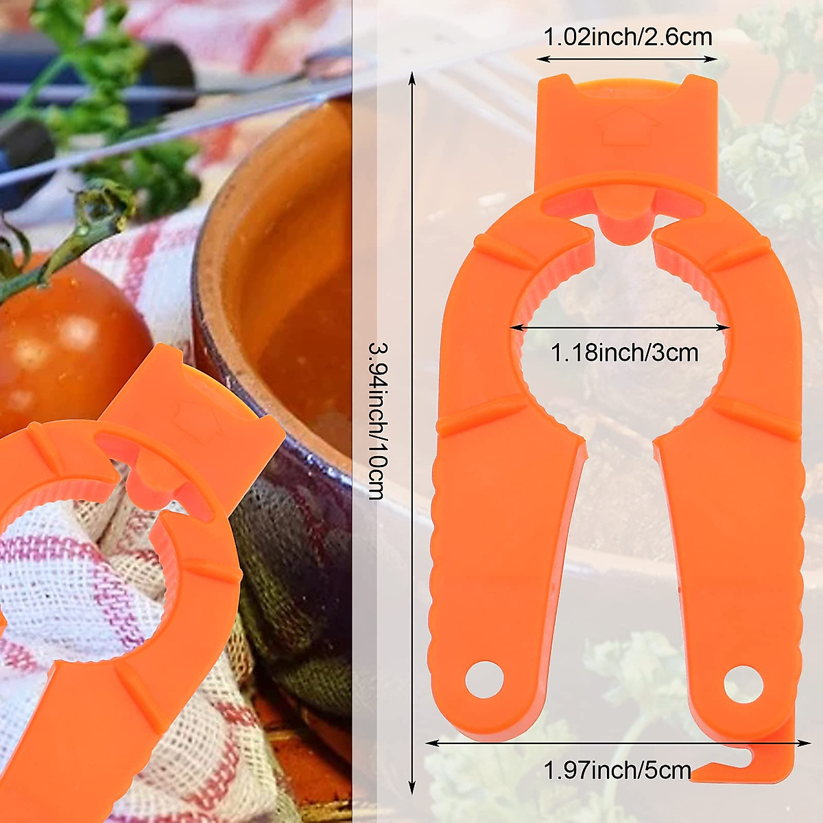 4 PACK Multifunctional Kitchen Can Opener Adjustable Easy Grip Bottle Jar Opener Use for Elderly Weak Hands and Arthritic