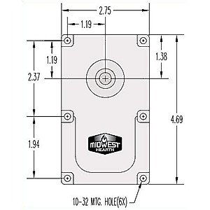 Midwest Hearth Replacement Pellet Stove Auger Motor 1-RPM (Made in USA)