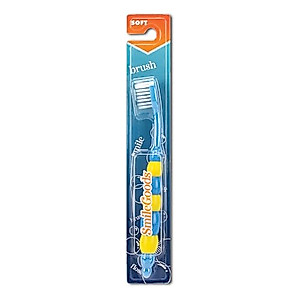 SmileGoods Y263 Child Toothbrush, 26 Tuft, Bubble Grip, Individually Packaged Toothbrushes, Assorted Colors, Bulk Pack of 72