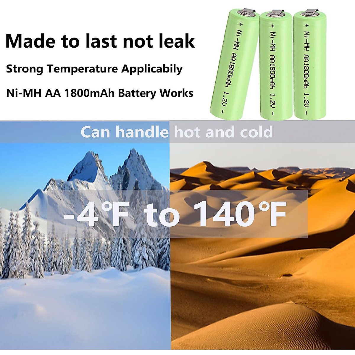 Windmax 5 x NiMH 1.2v AA 1800 mAh Electric Shaver Rechargeable Battery With Solder Tabs