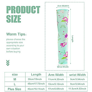 Eurzom 8 Pairs Gardening Sleeves Sun Protection Arm Sleeves Farmers Arm Covers for Women Men (14.9 x 4.3 x 3.5 Inch)