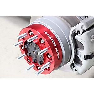 Rough Country 2" Wheel Spacers for Ford SuperDuty 4WD (2003-2024) - Fits 8x170 Bolt Pattern, Anodized Red, 2 PCS