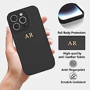 Personalised Initials Leather Phone Case for iPhone 14 13 12 11 Pro Max X XS XR SE 2020 Mini Custom Handmade Phone case Premium Leather Phone Cover