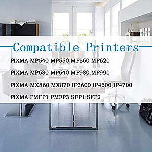 30-Pack ColorPrint Compatible PGI220 CLI221 Ink Cartridge Replacement for Canon PGI-220 CLI-221 for Pixma MX860 MX870 MP550 MP560 MP980 MP620 MP630 iP3600 iP4600 iP4700 Printer (6XLBK,6BK,6C,6M,6Y)