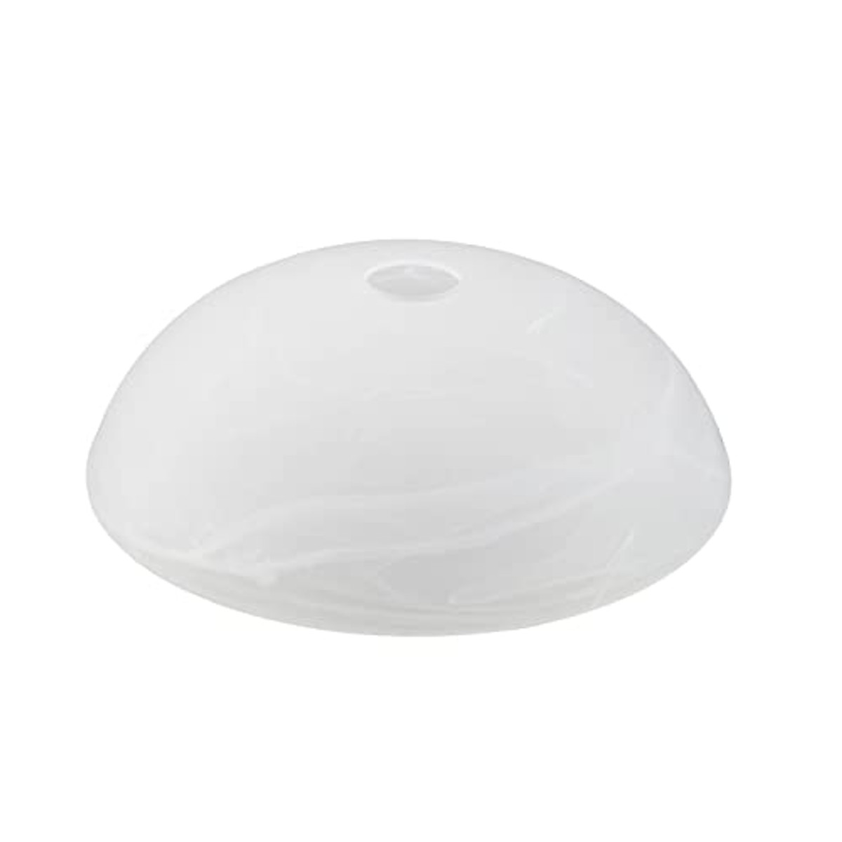 Aspen Creative 23515-11,Alabaster Replacement Glass Shade for Medium Base Socket Torchiere Lamp, Swag Lamp and Pendant, 11-3/4" Diameter x 3-5/8" High