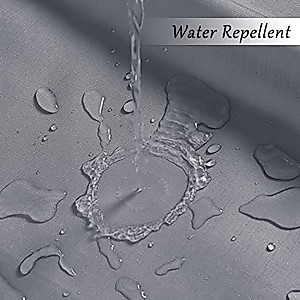 Hokibero Black and White Modern Shower Curtains for Bathroom Black and Grey Fabric Geometric Bath Curtains Decorative Shower Curtain Water Repellent, 72x72, Black and Gray