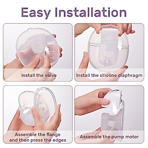 NCVI Breast Pump Hands Free, Wearable Pumps S32 for Breastfeeding, Electric Breast Pump with 4 Modes & 9 Levels, Wireless Portable Breast Pump with LCD Display, 24mm Flange, Quiet & Discreet, 2 Pack