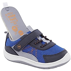 Stride Rite 360 Boys Carson Athletic Sneaker, Blue, 6 Toddler
