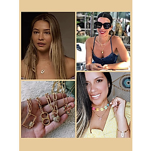 Frodete Soda Tab Necklace for Women Soda Bottle Cap Necklaces for Women Trendy Silver Beaded Chain Necklaces Punk Gifts Christmas Gifts