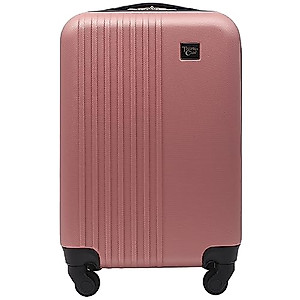 Travelers Club Cosmo Hardside Spinner Luggage, Rose Gold, Carry-On 20-Inch