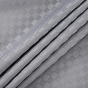 GAOMON Shower Curtains for Bathroom Hookless Shower Curtain with Snap in Liner Grey/White Shower Curtain Grommet Waterproof Fabric See Through Top Washable Shower Curtain Liner 72''Wx78''L