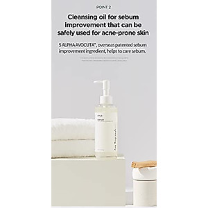 ANUA Heartleaf Pore Control Cleansing Oil Korean Facial Cleanser, Daily Makeup Blackheads Removal 6.7 fl oz(200ml)