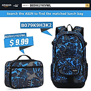 rickyh style School Backpack, Travel Bag for Men & Women, Lightweight College Back Pack with Laptop Compartmen…