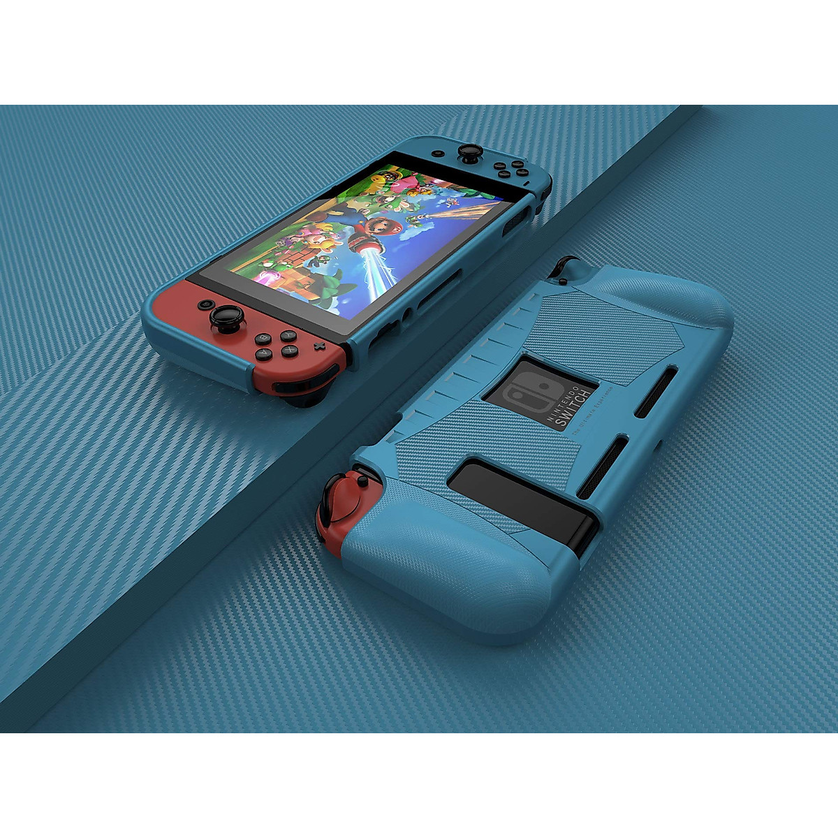 KRR Protective Case for Nintendo Switch Soft Silicone Full Body Protector Cover Shell with Shock-Absorption