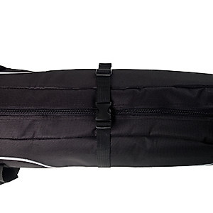 Athletico Diamond Trail Padded Ski Bag - Single Ski Travel Bag to Transport Skis (Black, 170cm)