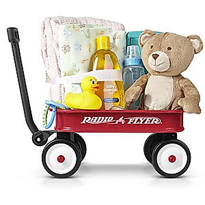 Radio Flyer Kids 12.5 Inch Little Red Toy Wagon, Small Toy Decor Wagon