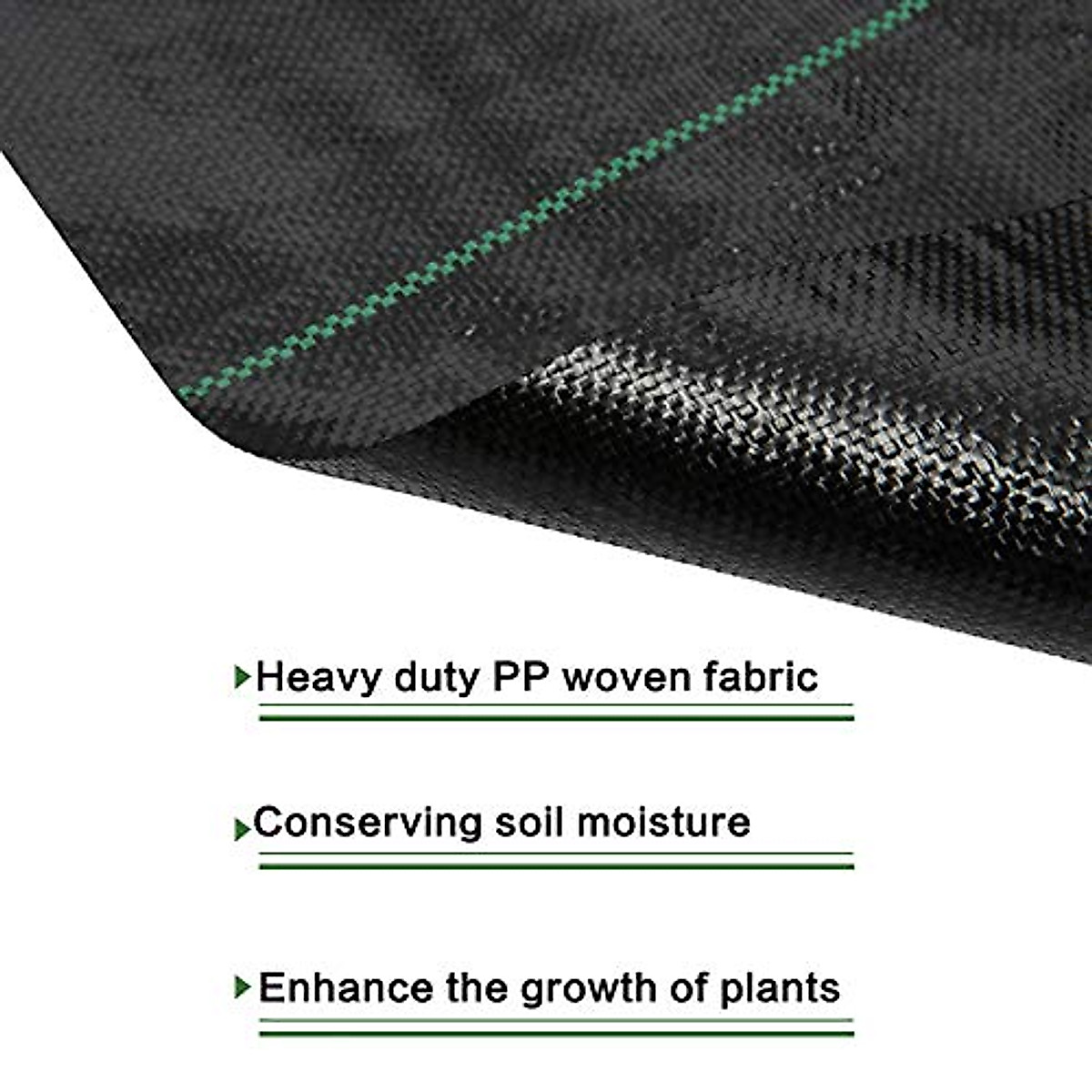 AGTEK Landscape Fabric 8.2x25 FT Heavy Duty Ground Cover