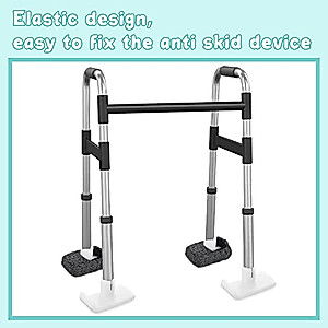 8 Pcs Walker Ski Glide Covers Heavy Duty Universal Removable Padded Caps Safety Stability Walker Rollator Ski Glides Pads Walker Floor Padding for Senior Rollator Glider Accessories Indoor Outdoor Use