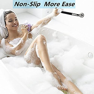 16-Inch Grab Bars,Grab Bars for Bathtubs and Showers,Shower Handles for Elderly,with Anti Slip Rubber Grip,304 Stainless Safety Bars for Howers and Walls