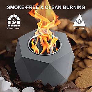Tabletop Fire Pit, Table Top Fire Pit Bowl, Home Smores Maker, Alcohol Fireplace for Table & Festival Decor, Indoor & Outdoor Use