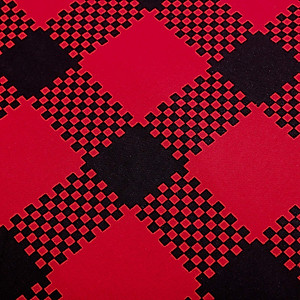 Aneco 3 Pack Christmas Cotton Buffalo Plaid Xmas Bags 23 by 17.5 Inches Large Size Drawstring Bag Stocking Storage Sack Present Party Favors Bags